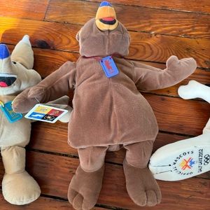 Mattel | Toys | Retro 202 Olympic Mascot Stuffed Animals Set Of 3 ...